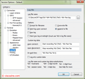 How to log everything with SecureCRT – CiscoZine